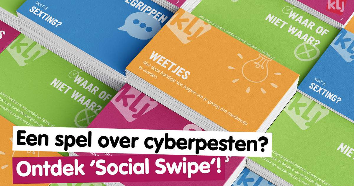 Leer spelenderwijs alles over cyberpesten met het nieuwe 'Social Swipe ...